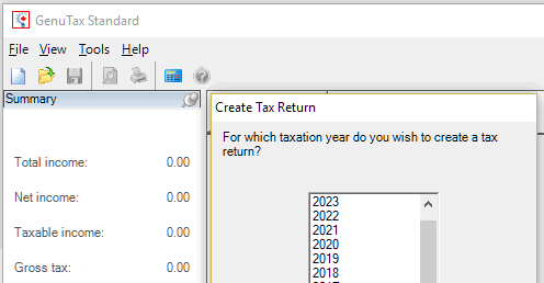 GenuTax Standard - Multiyear Tax Software for Canadians