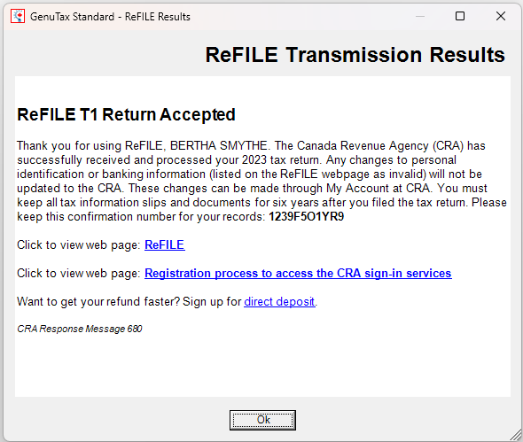 Using ReFILE to Change Your Tax Return - Program Help - GenuTax Standard